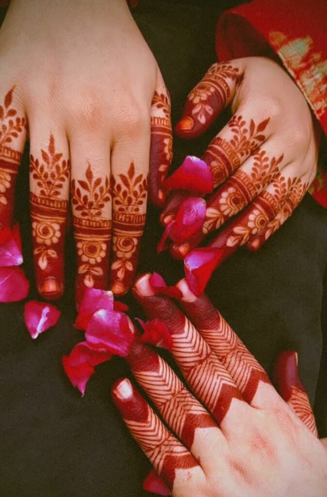 Elegant Royal Finger Mehndi Design